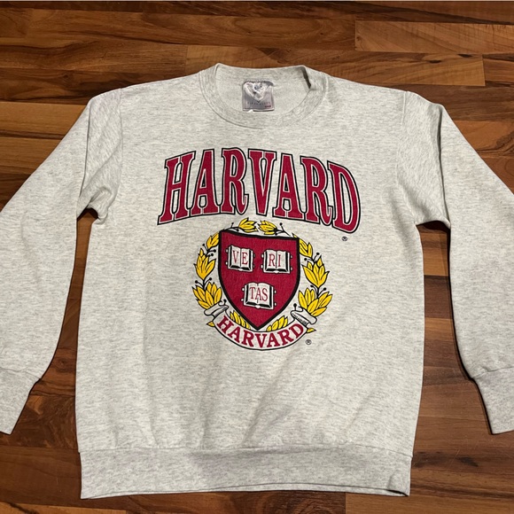 Vintage | Sweaters | Vintage Harvard Crewneck Sweater | Poshmark
